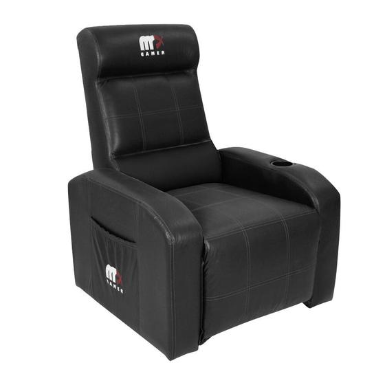 Poltrona Gamer Reclinável Material Sintético com 2 Posições Matrix ...