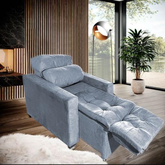 Poltrona Retratil e Reclinavel Com Rodape Reclinavel Madri - Beatriz Decor - Poltronas ...