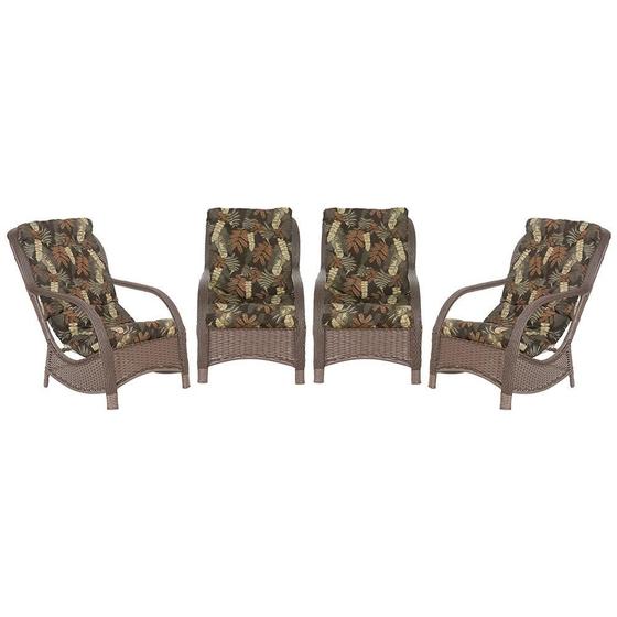 Poltronas Varanda Jardim Sacada Descanso Área Externa Alumínio Junco ...