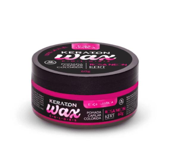 Pomada Capilar Keraton Wax Rosa Neon 60g - Kert - Pomada para Cabelo ...