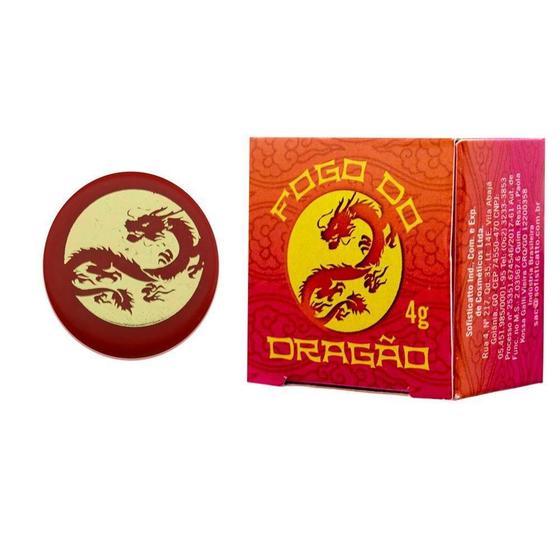 Pomada Japonesa De Massagem Corporal Fogo Do Dragão Sofisticatto