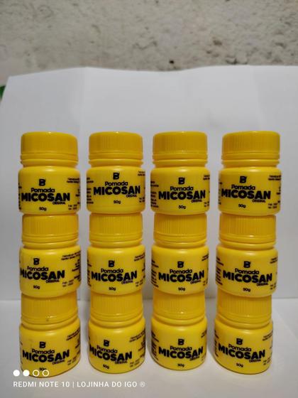 Pomada Micosan 24 Potes Revenda 50g Cada Pote - Natyflora - Material ...
