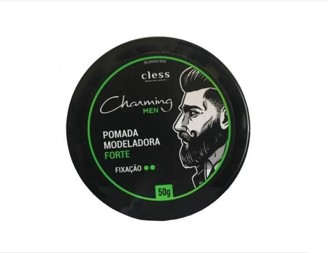 Pomada Modeladora Charming Men Class Forte Verde 50g - Cless - Pomada ...
