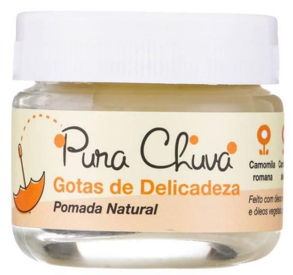 Pomada Natural Gotas de Delicadeza (Camomila) - 30g - Pura Chuva - Creme/ Pomada para Assadura ...