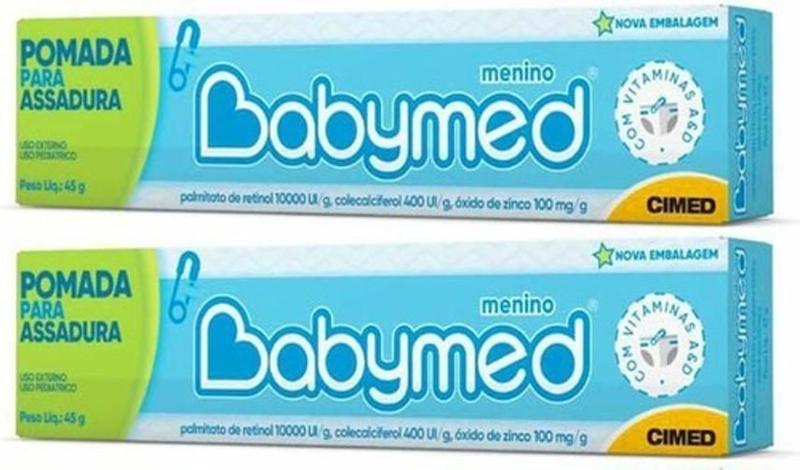 Pomada Para Assaduras Babymed 45G - Azul Com 2Un - Cimed - Creme ...