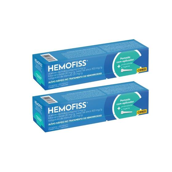 Pomada Para Hemorroidas de Hemofiss - Contém 2 Unidades (30g + 1 ...