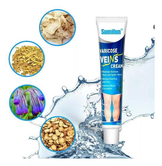 Pomada Tratamento Varizes Vasculite Alívio Para Dor Sumifun - Creme ...