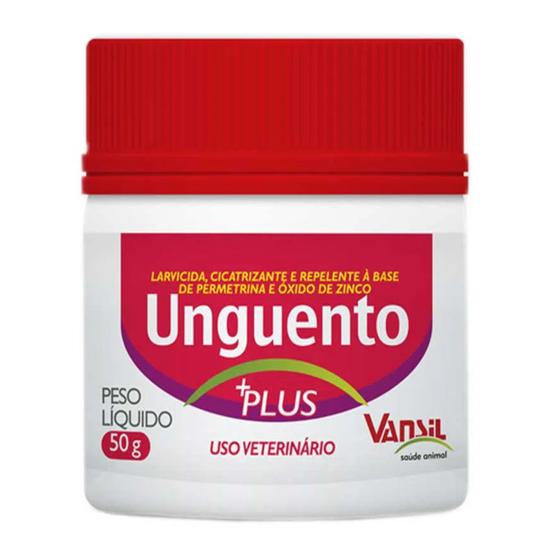 Pomada Unguento Vansil Larvicida Cicatrizante Ferida Cães E Gatos 50g ...