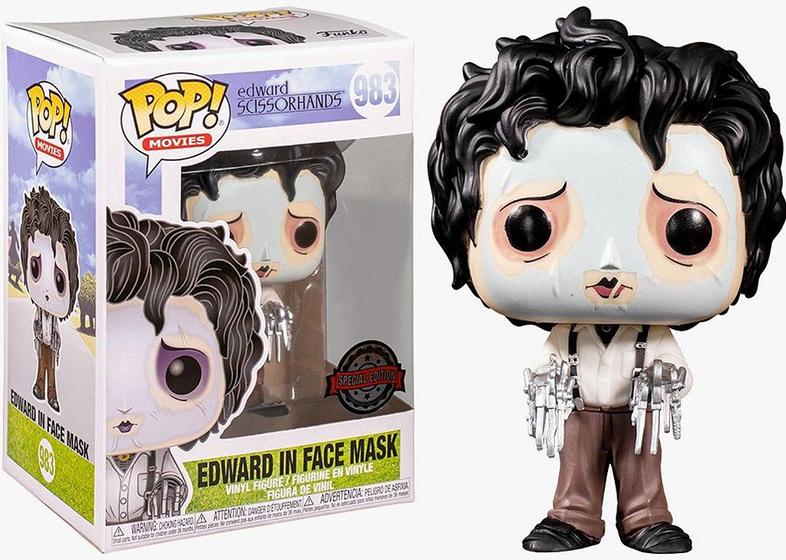 Pop Funko Edward In Face Mask 983 Special Edition Oficial Mãos De ...