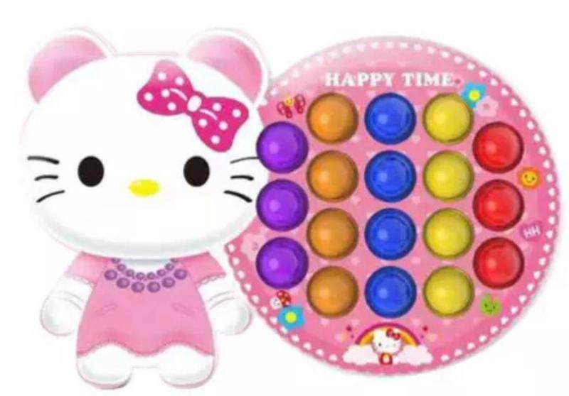 Pop It Fidget Toy Bubble Sensorial Hello Kitty Happy Time - Mega Block ...