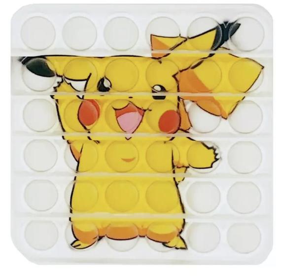 Pop It Fidget Toy Pop Bubble Pokémon Pikachu Sensorial - Mega Block ...