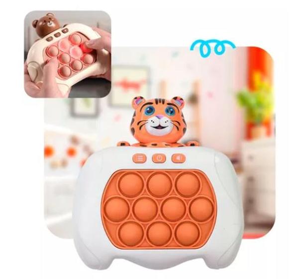 Pop-it Gamer Tigre Brinquedo Eletrônico Anti Stress Com Som E Luz - MC ...