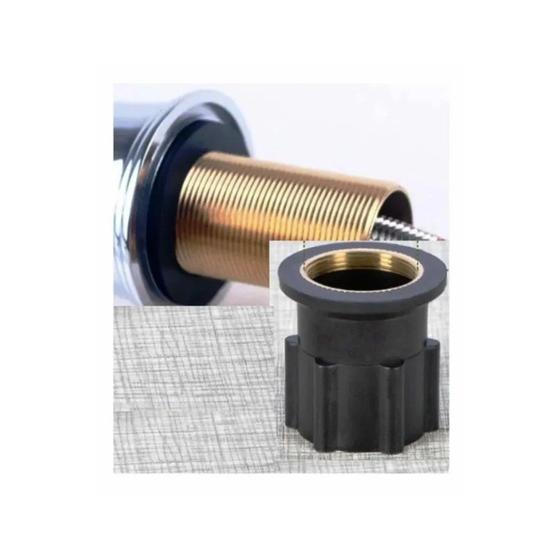 Porca Com Aba 31mm para Fixação Monocomando Tubo Roscado para Aperto a ...