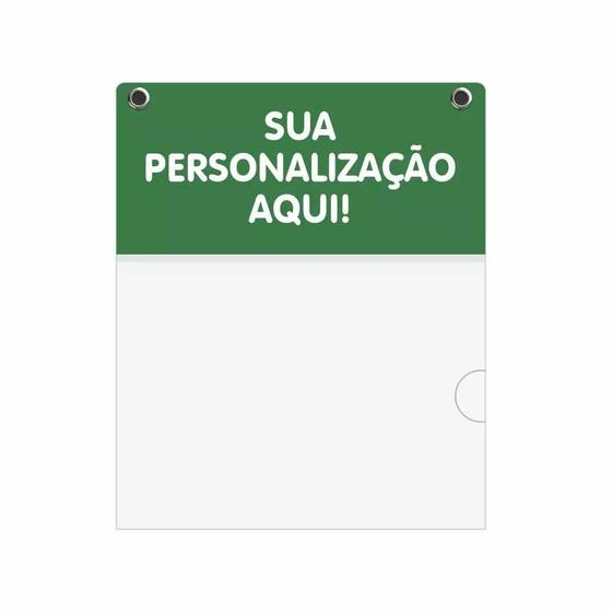 Porta-cartaz em Petg 0,75mm IP F/V - 21,5x26cm 1 Bolsa A5 ALS c/ 2 ...