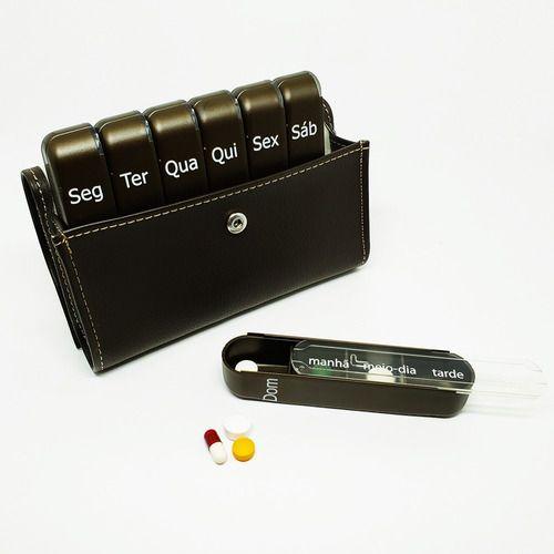 Porta comprimido pilulas semanal c/ bolsa liberty pil box - Pila box ...