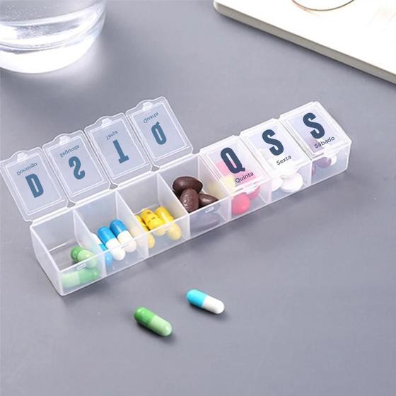 Porta Comprimido Semanal Organizador De Remédios Para 7 Dias - BOGU ...