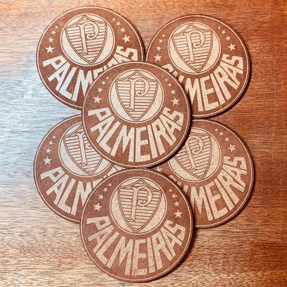 Porta Copos MDF Rústico Times 6 Unidades - Travereli - Tapete para ...