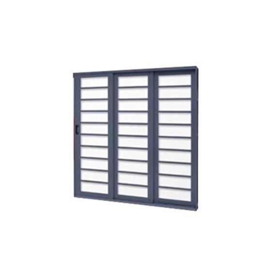 Porta de Correr Lateral 3 Folhas Travessa Direita 213x150x14 Ref. 1088. ...