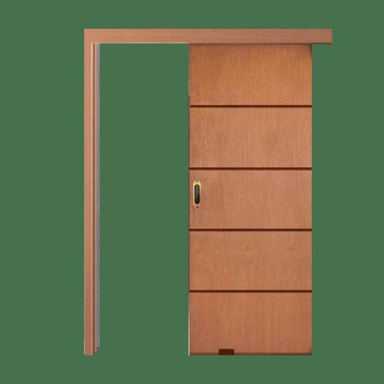 Porta de Correr Madeira 210x100 frisada sem Fechadura - Pontokit ...