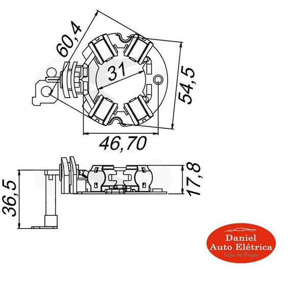 Porta Escova Motor Partida Onix Spin Mod Delco Pg 260a - Delco Remy ...