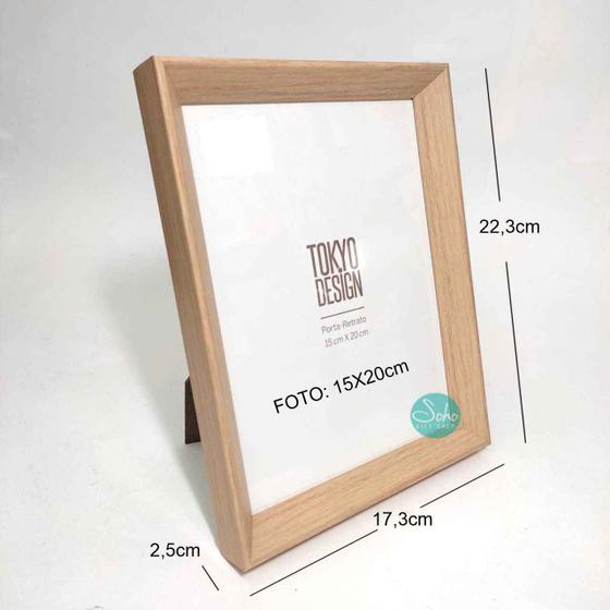 Porta Retrato Basic Tokyo Design Moldura MDF 15x20cm - Porta-Retrato ...