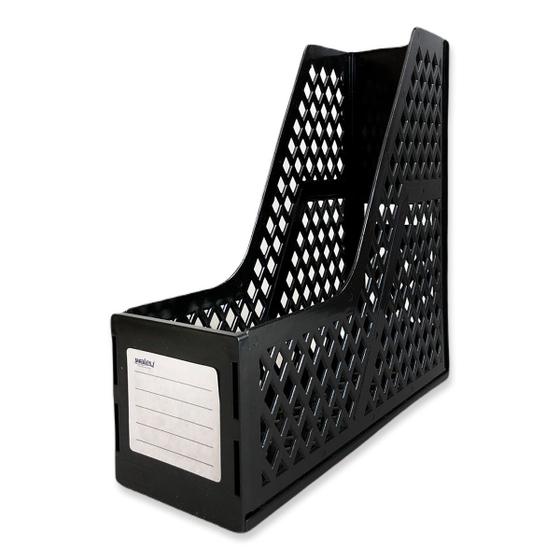 Porta Revista Pasta Organizador C/ Etiqueta Multifuncional Desmontável ...