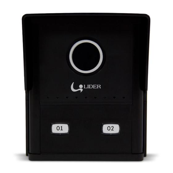 Porteiro Eletrônico Unidade Coletivo Smart 2 Pontos Lider - Interfone e ...