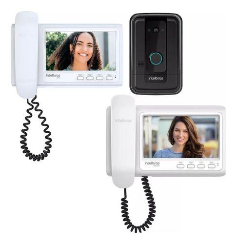 Porteiro Intelbras Vídeo Interfone Eletrônico Câmera Kit 2 - Vídeo ...