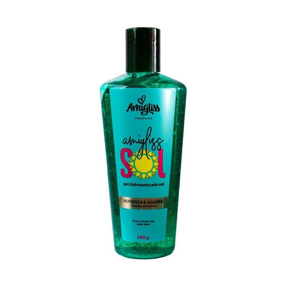 POS SOL GEL HIDRATANTE AMIGLISS 240G - Verde - Pós Sol - Magazine Luiza
