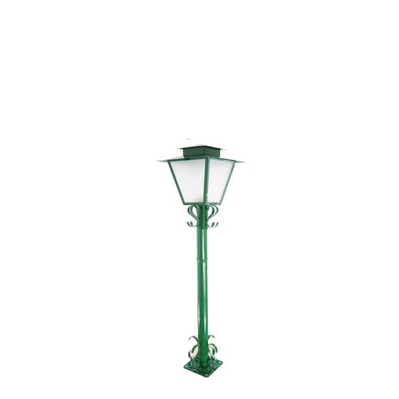 Poste de Jardim Colonial Quadrado 1,25m P7 em Aço Verde - Ideal ...