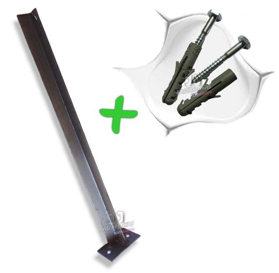 Poste para fixação para concertina 30cm + kit paraf - 5 unid - JJ - No ...