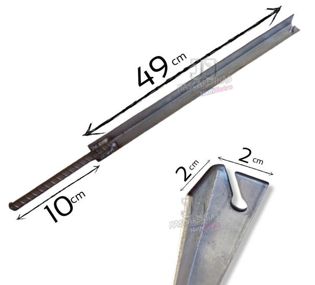 Poste para fixação para concertina 45cm concretar 20 un - JJ - No ...