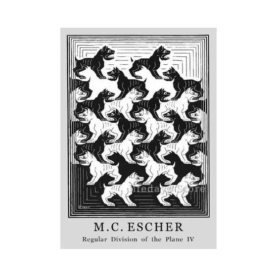Pôster De Arte Surrealista Impressão Em Tela M C Escher Arte De Parede ...