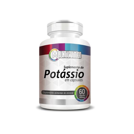 Potassio 500 Mg 60 Caps - Flora Nativa Do Brasil - Suplemento Potássio ...