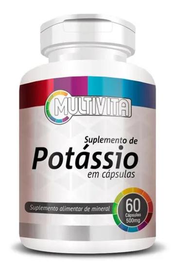 Potássio 60 Cápsulas 500mg Flora Nativa Multivita - Suplemento Potássio ...