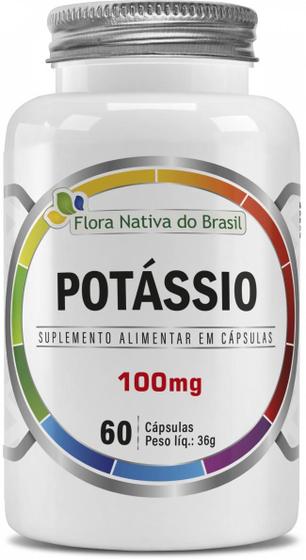 POTASSIO CITRATO 100MG 60 Cápsulas - Flora Nativa Suplemento alimentar ...