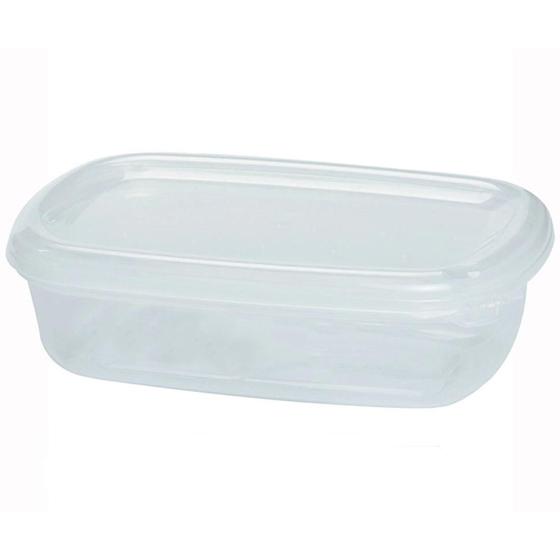 Pote De Plástico Retangular Hermético Premium 1,9L Incolor - Plas Tutti ...