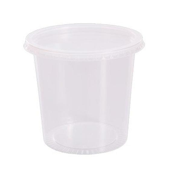 Pote Descartável 750ml Microondas Freezer Redondo com 24 unidades ...