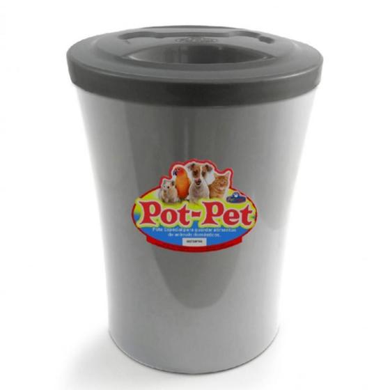 Pote Para Ração Alimentos Animais Pet Domésticos 10L/5Kg - Pet Injet ...