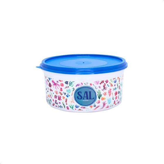 Pote Para Sal De 1,1 Litros Multiuso Decorado Linha Floral - Plastsu ...