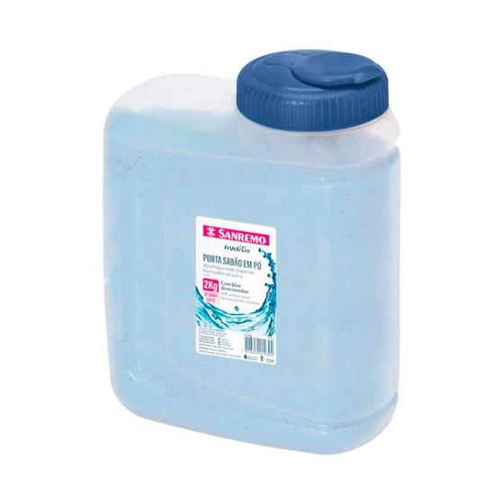 Pote plástico para armazenar 2kg sabão em pó tampa bico direcionador ...