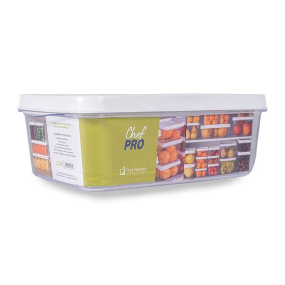 Pote Retangular 1,6 Lts Multiuso Chef Pro Paramount - Pote - Magazine Luiza