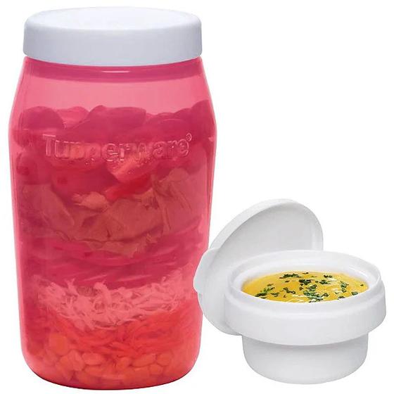 Pote Tupperware Universal Vermelho Jar 825ml e Tampa para Molhos 118ml ...