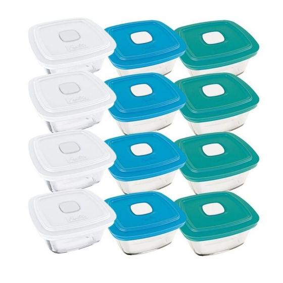 Potes Marinex Facilita Vap 300Ml Com 12 Peças - Incolor - Pote ...