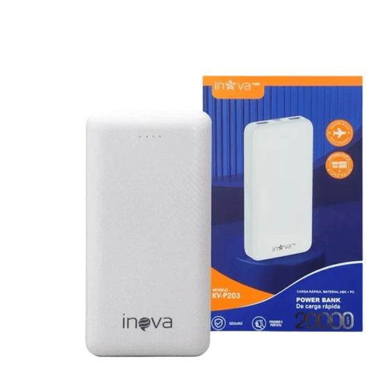 Power Bank Carregador portátil 20.000 mAh - inova - Carga Rápida ...