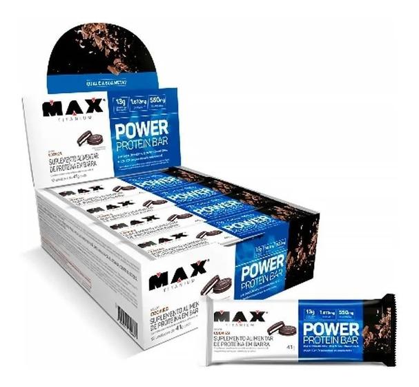 Power Max Protein bar - cookies - Max Titanium - Barra de Proteína ...
