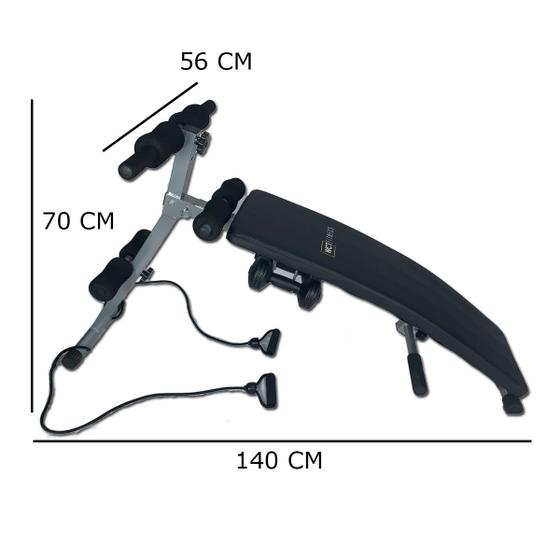 Prancha de abdominal com halteres e elásticos WCT Fitness - Prancha de ...