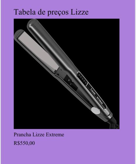 Prancha lizze extreme - Chapinha / Prancha - Magazine Luiza