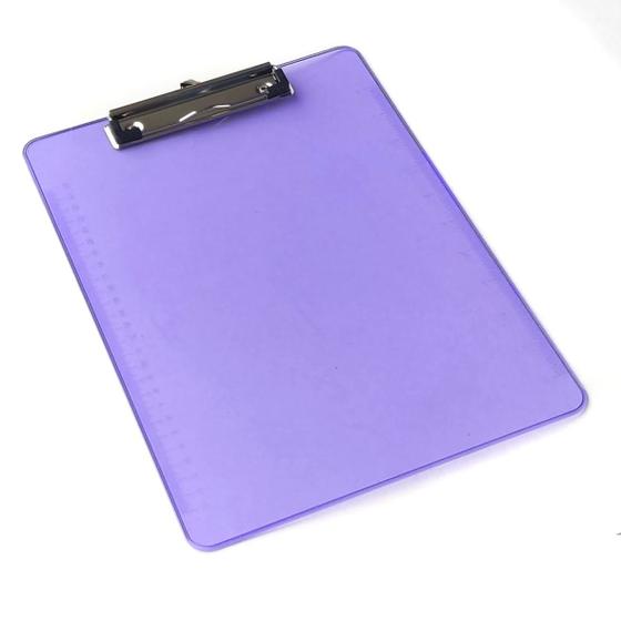 Prancheta A4 Plástico Prendedor Metal Escritório Escola papel - Luthi ...