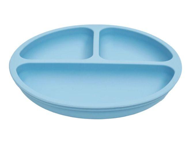 Pratinho Infantil Bebê De Silicone Com Ventosa 3 Divisórias - Clink ...
